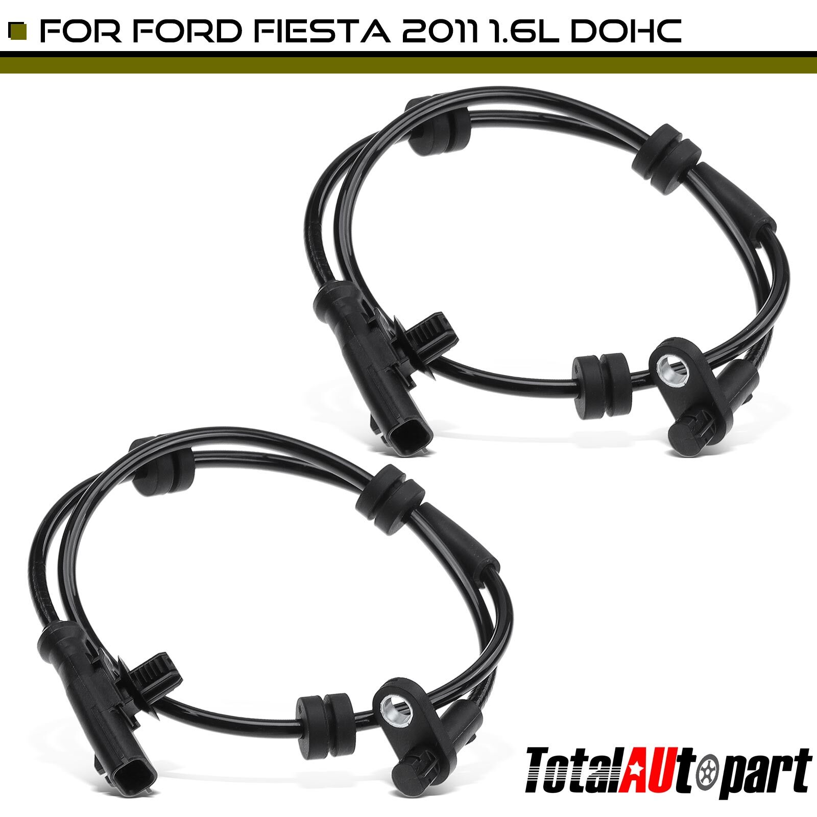 2Pcs ABS Wheel Speed Sensor for Ford Fiesta 2011 1.6L DOHC 8V5Z2C204A ...