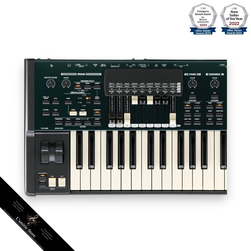 Hammond SK Pro 61 Keys Portable Electric Organ Synthesizer JP Black 9 ...