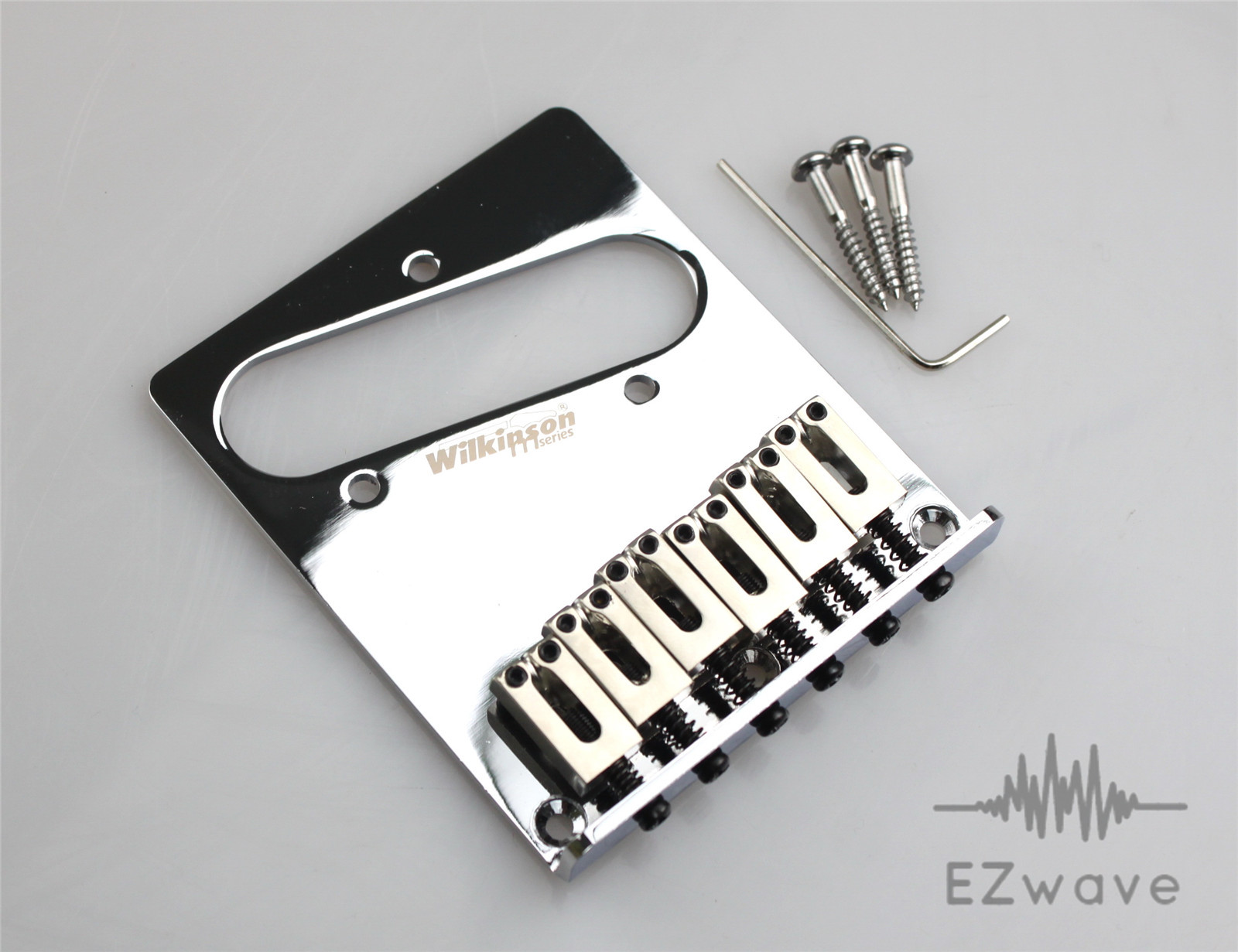 Wilkinson Licensed Modern Type String Thru Tele Bridge Chrome for sale ...