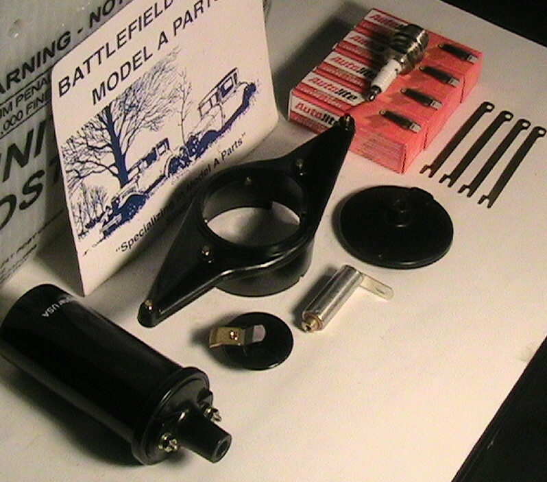 1928-1931 Model A Ford Deluxe Distributor ,Coil and Spark Plug Tune-up ...