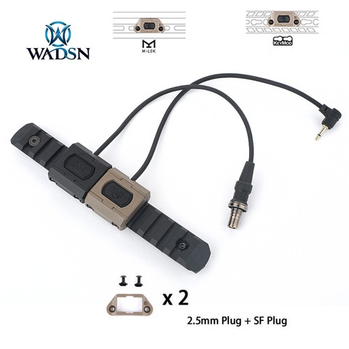WADSN Tactical Remote Control Dual Switch for SF M300 M600 PEQ DBAL ...