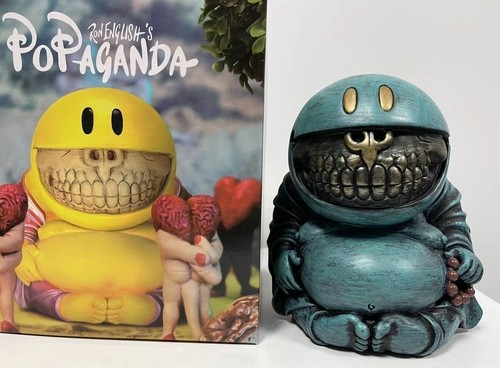 Ron English Popaganda Mindstyle Mad Happy Monk Grin Green Edition Wood ...