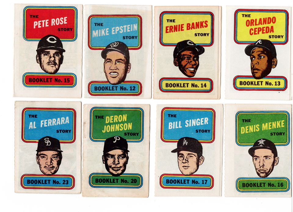 1970 TOPPS BASEBALL STORY BOOKLETS Insert LOT OF 16 VG-EX | eBay