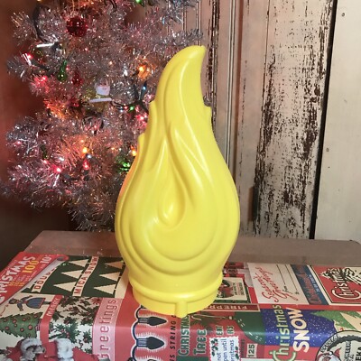 Blow Mold Flame Top For Vintage General Foam Christmas Candle New Stock ...