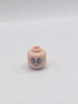 Lego New Flesh Minifig Head Dual HP Glasses Lightening Scar Grin/Scared ...