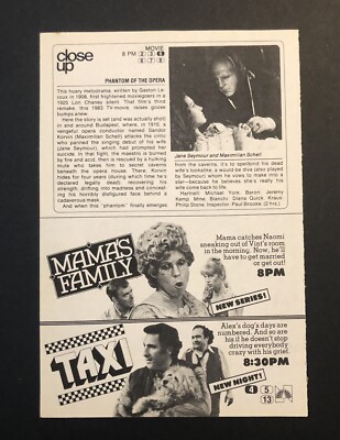 1980’s Mama’s Family & Taxi TV Show TV Guide Magazine Ad 2D21 | eBay