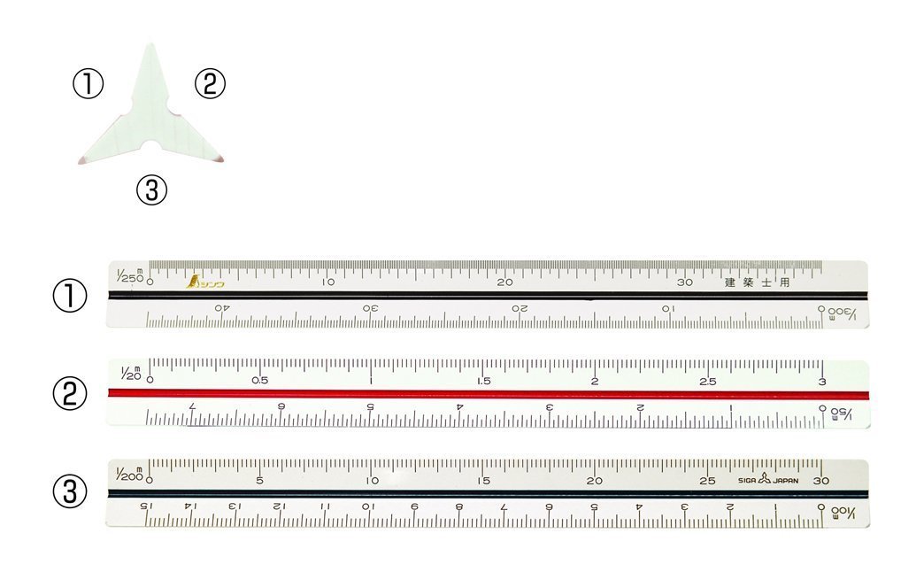 SHINWA 74961 Triangular Scale Ruler For Architects B-15 150mm | eBay