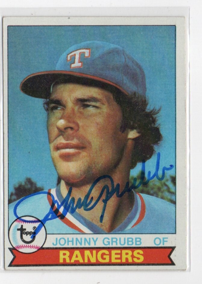 JOHNNY GRUBB TEXAS RANGERS 1979 TOPPS IP/TTM AUTOGRAPH AUTO | eBay