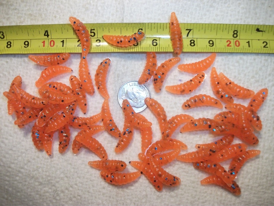 125-7/8" crappie panfish-scent-grubs-wax worms-jigs-maggots-spikes-soft ...