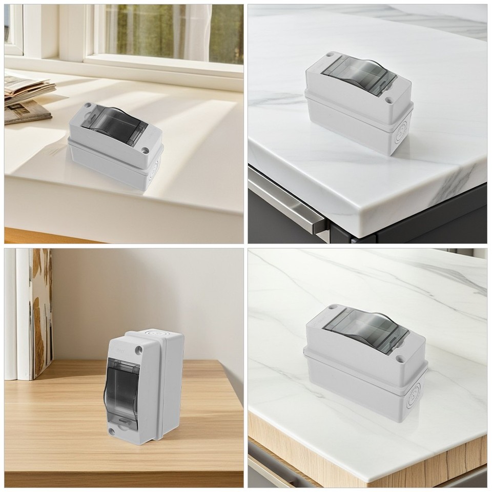 3 Pcs Distribution Protection Box Electrical Boxes Plastic Din Rail ...