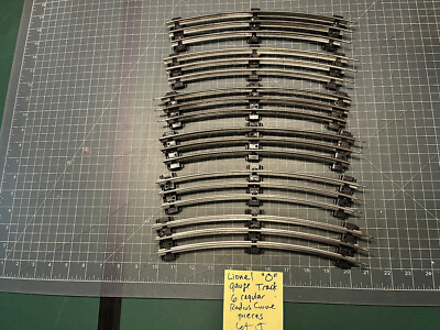 Lionel Train O Scale 6 RADIUS 042 CURVE Tubular Track Pieces High ...