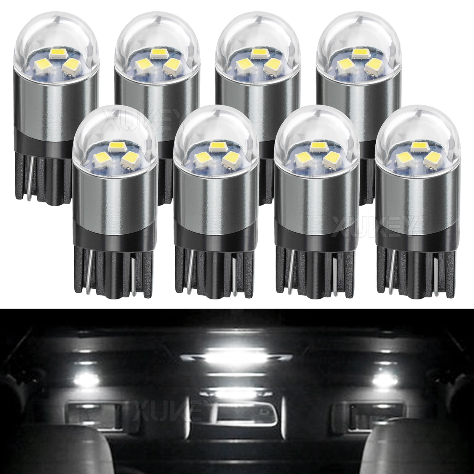 W5W 501 LED Bulbs White T10 SMD Capless LED Wedge Bulb/Car Interior ...