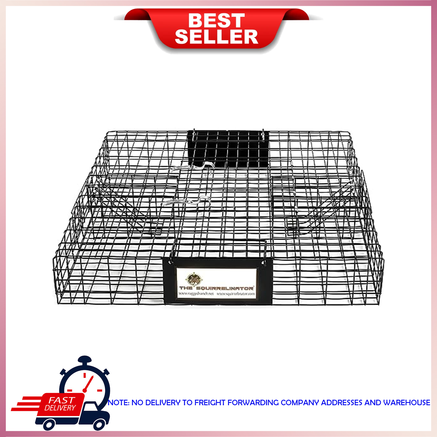 Rugged Ranch SQRTO Squirrelinator Trap CatchMor Live Animal 2 Door Metal Cage | eBay