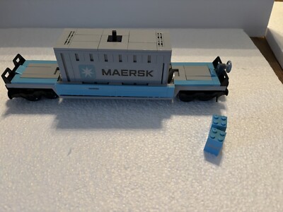 Lego Train Maersk Compatible Building Block Toy Train Flat Car With ...