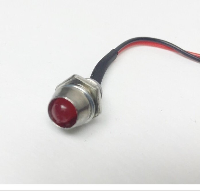 6 Volt LED Red Indicator Light--Positive or Negative Ground -R 5 | eBay