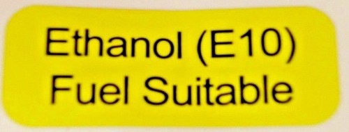 TOYOTA ETHANOL E10 FUEL SUITABLE CAUTION LABEL NEW GENUINE STICK ON ...