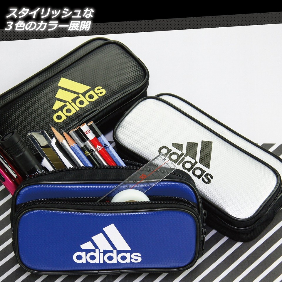 Mitsubishi Pencil Adidas Pen Case AI04 Blue and White Enamel Double ...
