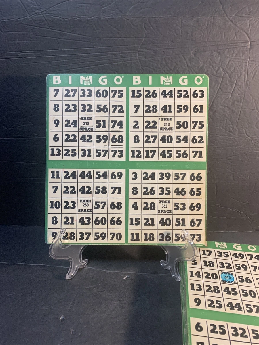 Vintage Bingo Cards