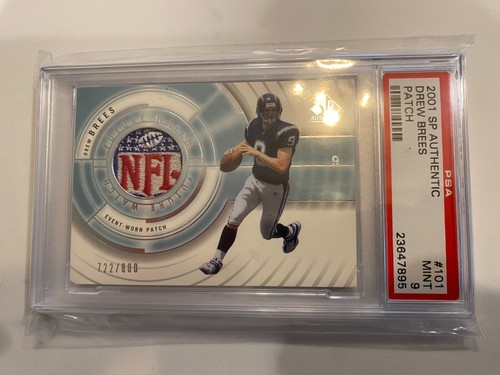 2001 Sp Authentic Drew Brees Rookie Logoman PSA 9 NFL LOGO: Ultra Rare ...