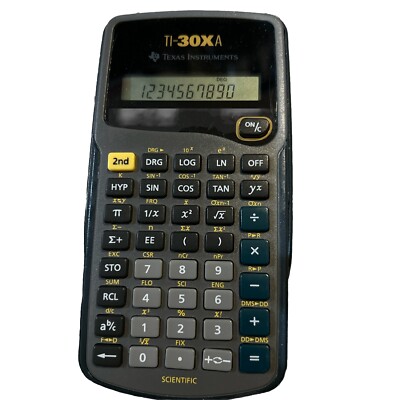 Texas Instruments TI-30Xa Solar Scientific Calculator-VG Condition ...