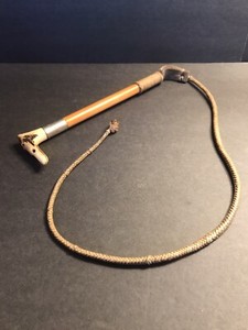 Antique Horse Riding Crop/Whip/Dog Head Whistle/Carved Horn/Leather ...