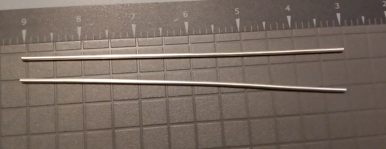 99.99% Pure Silver Wire Rods, (2) 6" 12 Gauge For making Colloidal ...