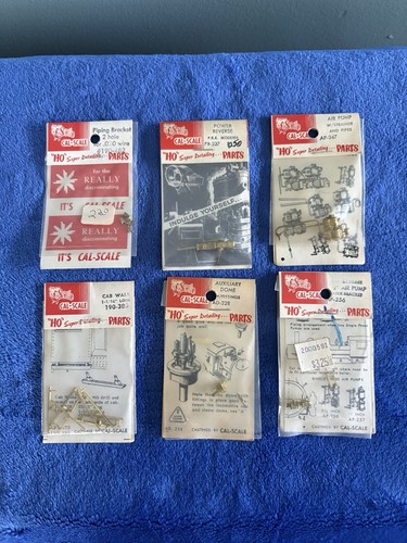 Lot of 6 VINTAGE -Cal Scale Brass Detail Kits - see photos and ...
