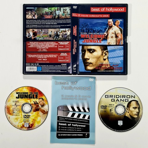 Set 2 DVD WELCOME TO THE JUNGLE/GIOCO IN LIBERTÀ VIGILATA dt Dwayne ...