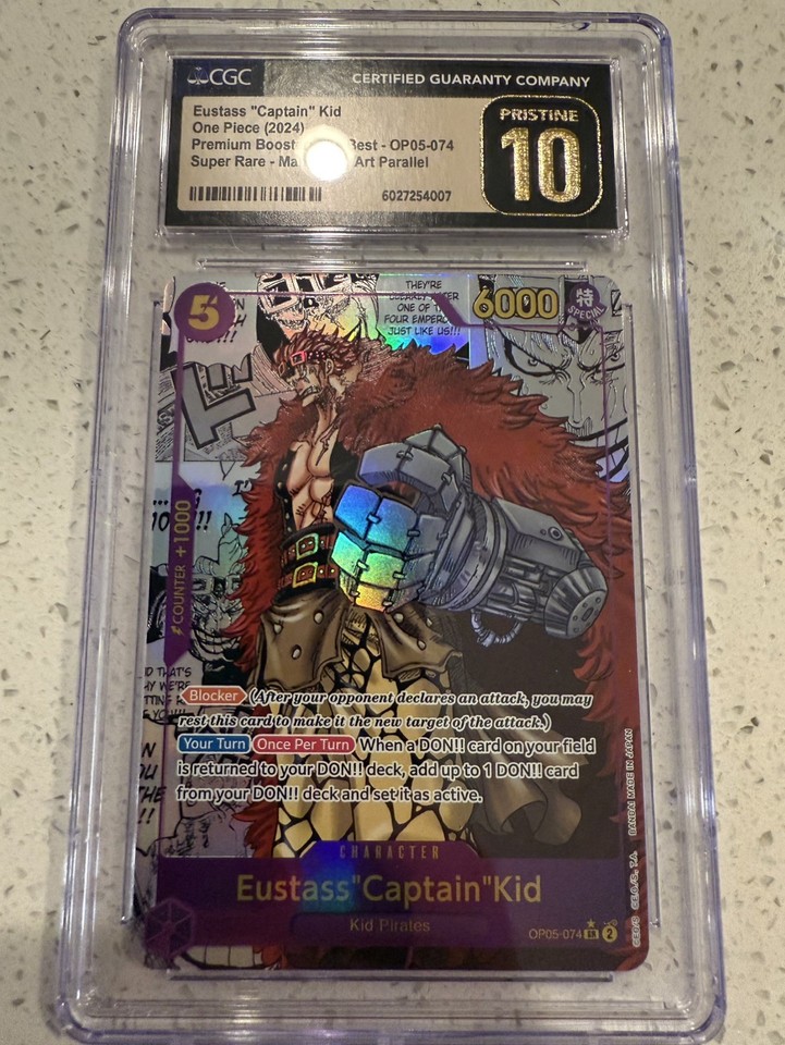 One Piece Eustass Captain Kid Manga ALT ART CGC Pristine 10 - English ...