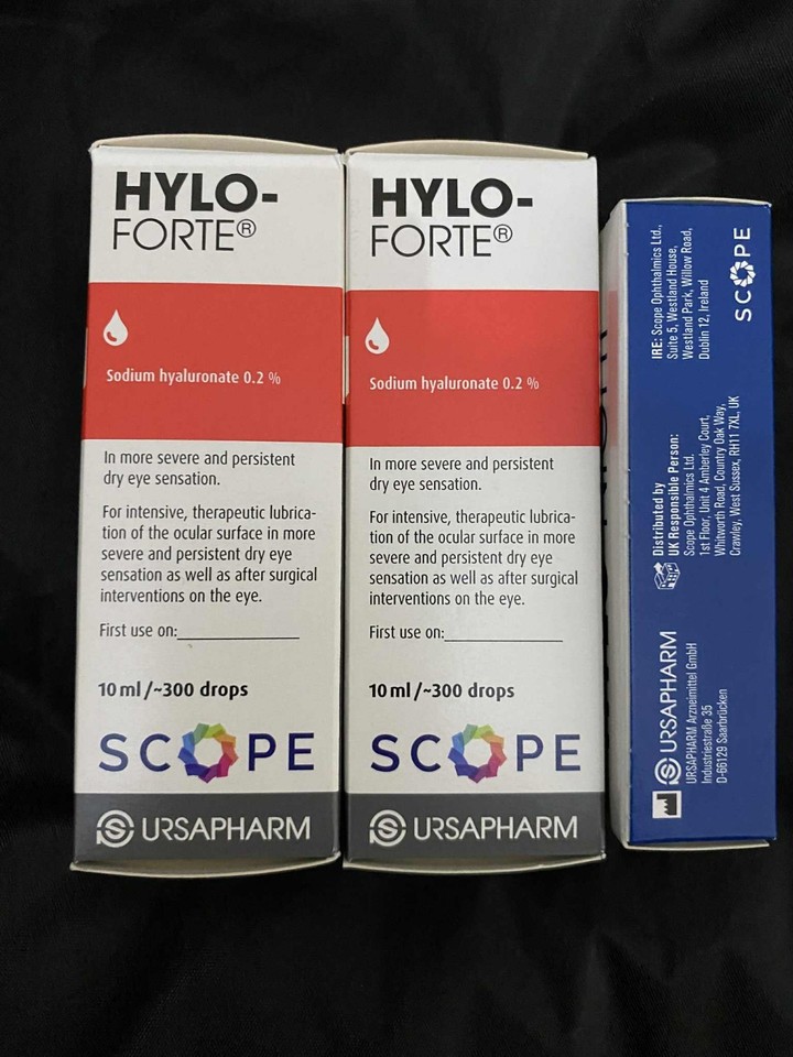 2x 10 ml Hylo Forte drops and 1x Hylo night 5g ointment with vit A | eBay