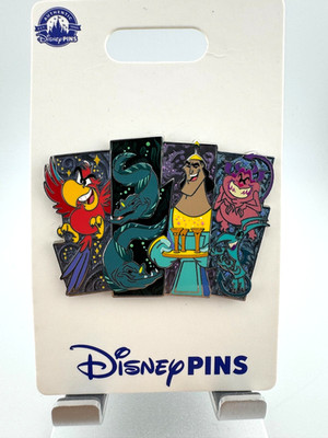 Disney Evil Sidekicks Villains Pin Iago Flotsam Jetsam Kronk Pain ...