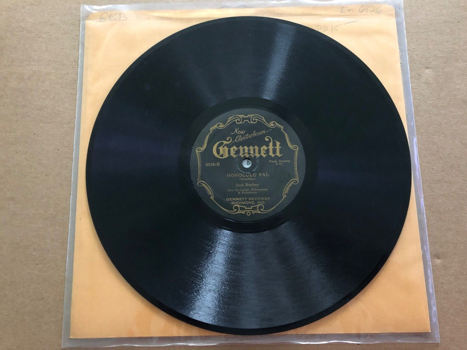 Vintage GENNETT Record 78 rpm #6926 LONG NIGHTS A WAIKIKI / HONOLULU ...