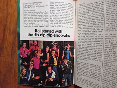 Aug. 12, 1978 TV Guide(SHA NA NA/BOWSER/JON BAUMAN/DENNY GREENE/TONY ...