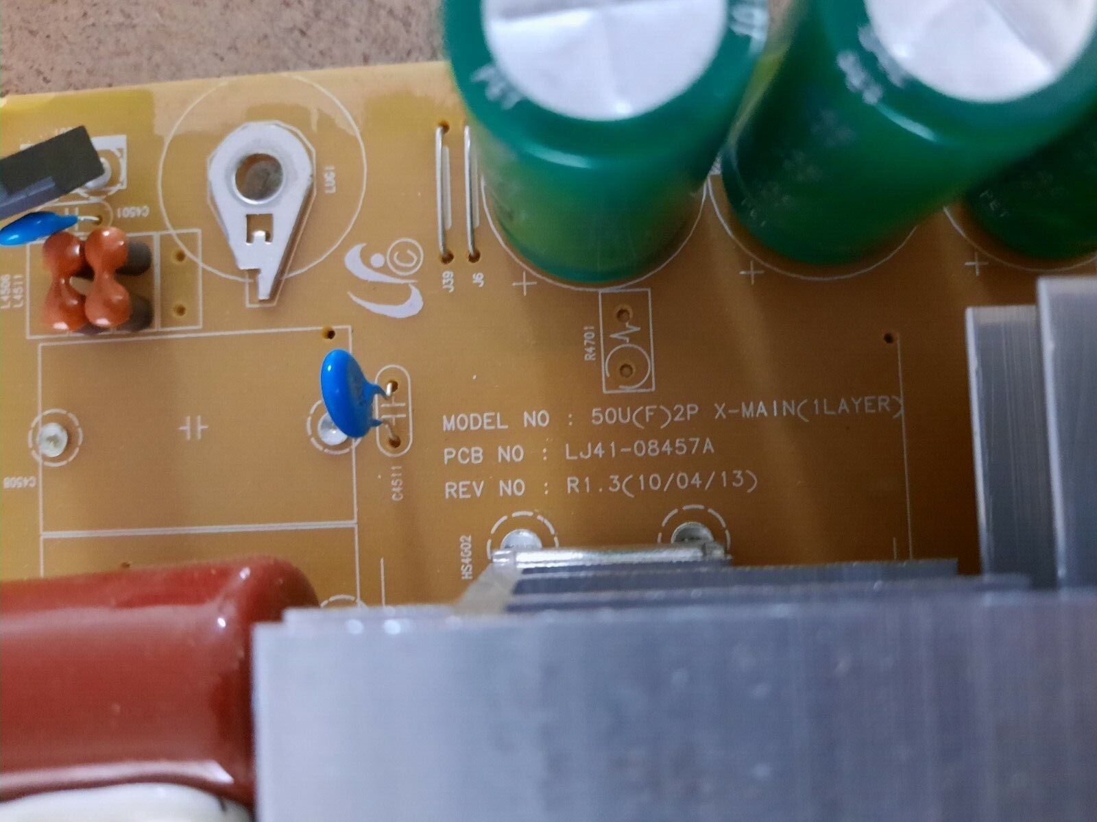 GENUINE SAMSUNG PS50C430 X-Main Board - BN96-12950A LJ41-08457A LJ92 ...