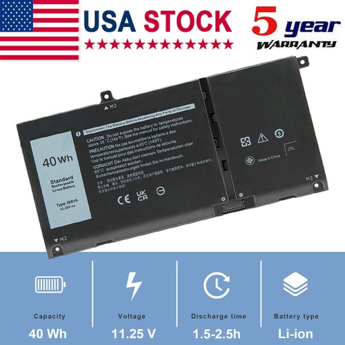 JK6Y6 Laptop Battery for Dell Latitude 3410 3510 Vostro 5300 5401 5501 ...