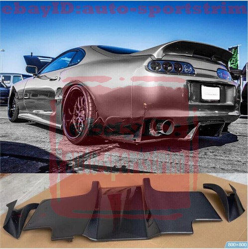 93-98 For Toyota Supra MK4 Real Carbon Rear Bumper Diffuser Spoiler Lip ...