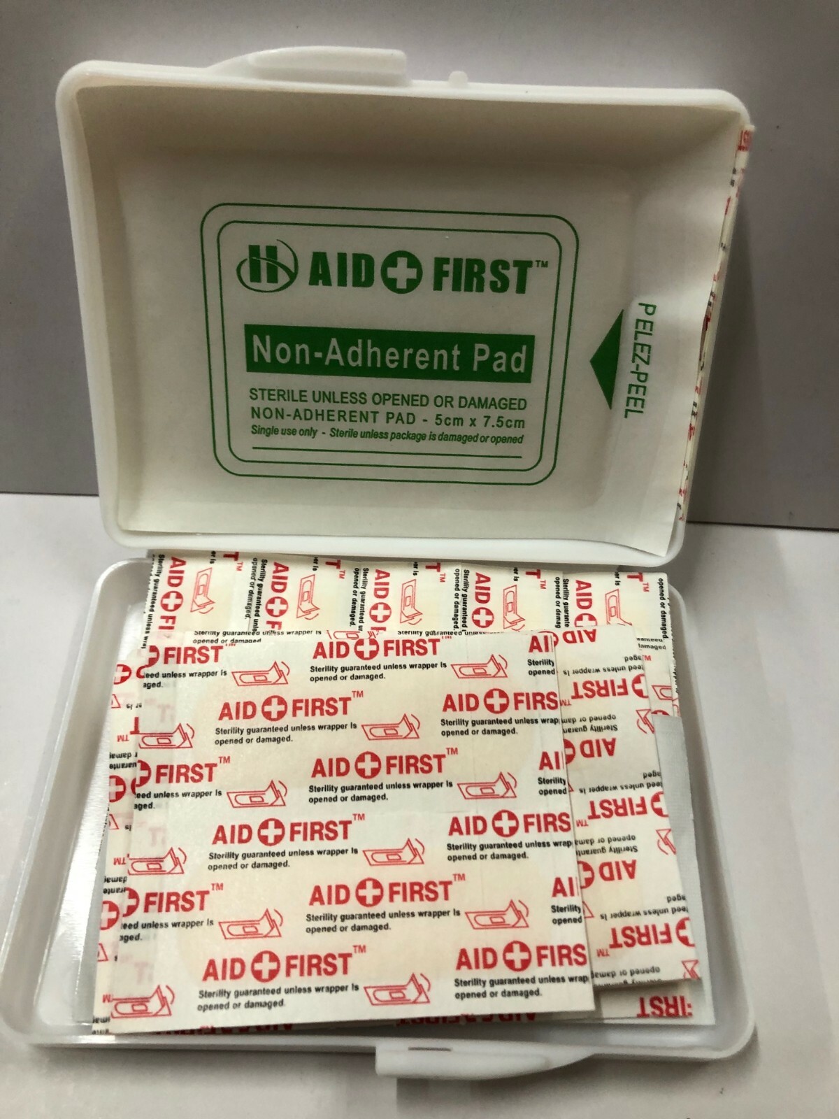 FIRST AID KIT, 42 PIECE COMPACT KIT, ASSORTED BAND AID SIZES, GAUZE ...