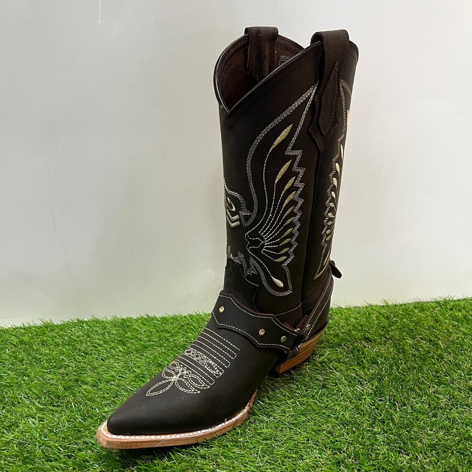 Women's Western Square/Snipped Toe Cowgirl Boots Tacón Cubano Rodeo ...