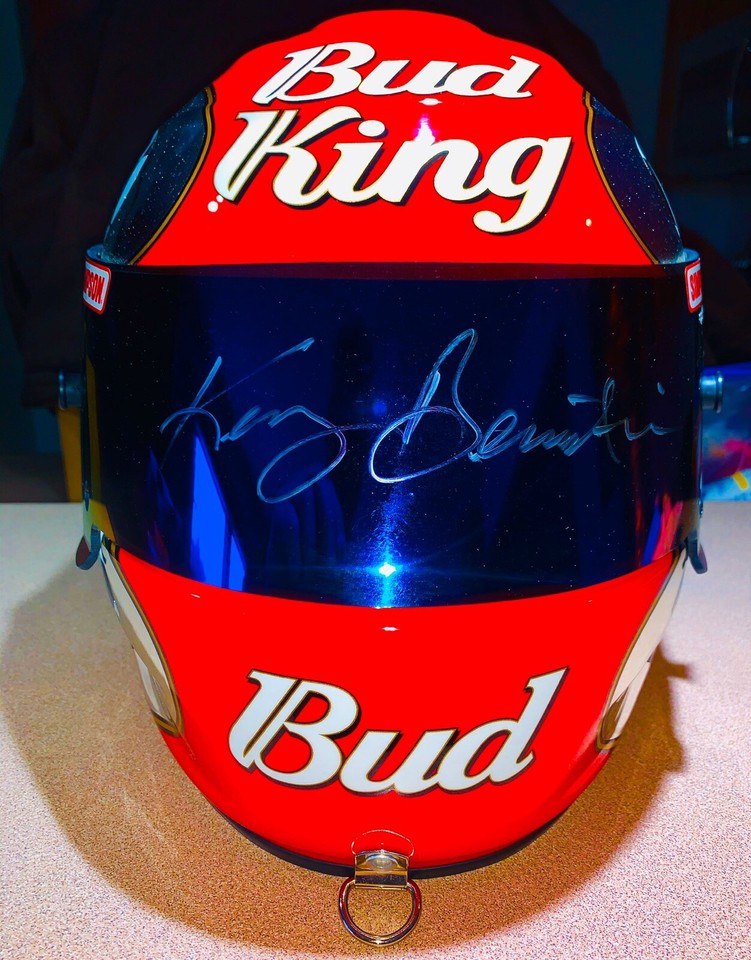 NHRA Kenny Bernstein RACE HELMET Funny Car NITRO Rare DRAG RACING Top ...