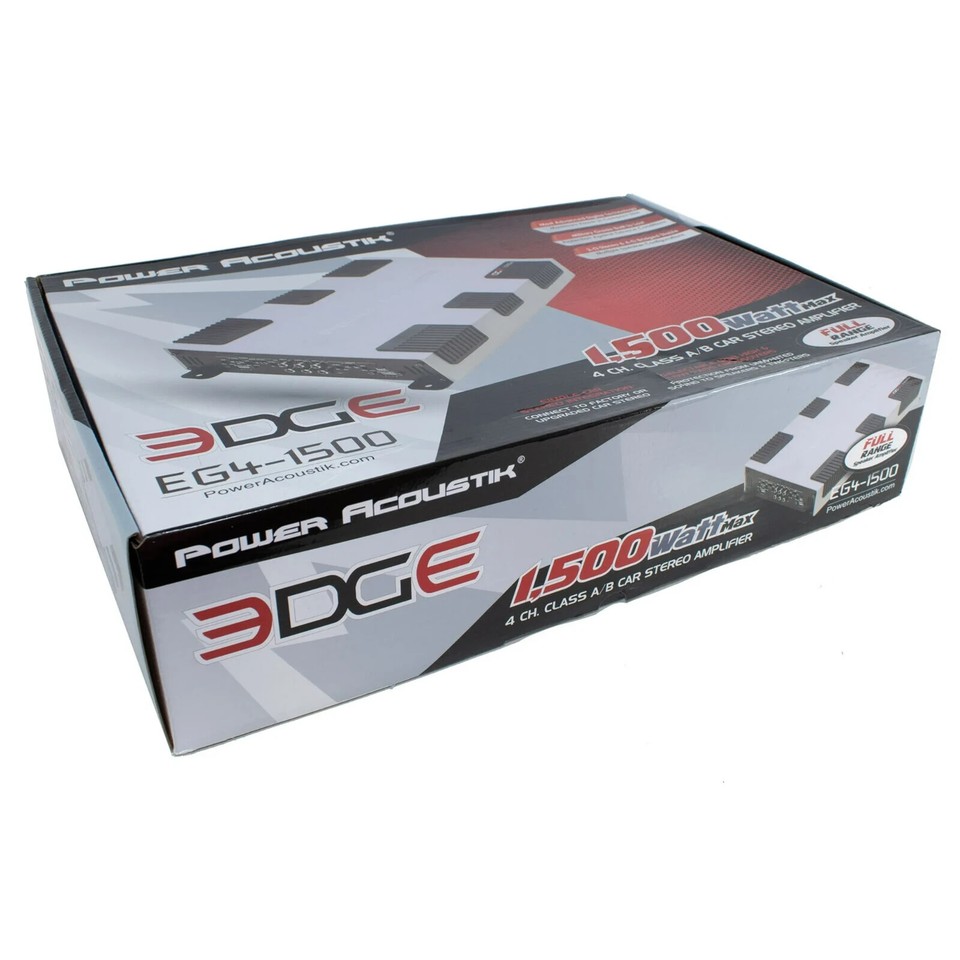 POWER ACOUSTIK EG4-1500 1500 WATT 4-CHANNEL CAR STEREO AMPLIFIER ...