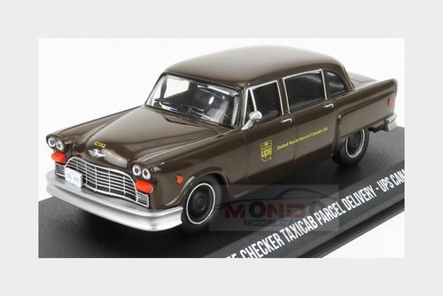 1:43 GREENLIGHT Checker Taxi Cab Ups Canada 1975 Brown GREEN86196 | eBay