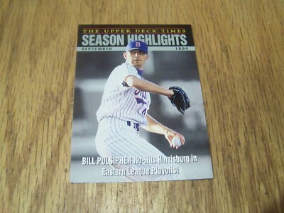 BILL PULSIPHER SEASON HIGHLIGHTS 1994 UPPER DECK BASEBALL CARD # 106 | eBay
