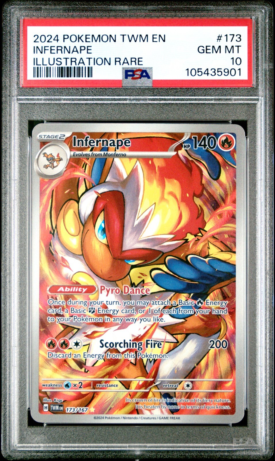 Infernape 2024 Scarlet & Violet: Twilight Masquerade #173/167 ...