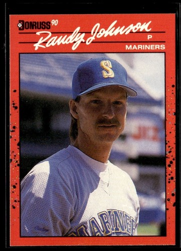 1989 Donruss Baseball Randy Johnson Seattle Mariners #379 Error No Dot ...
