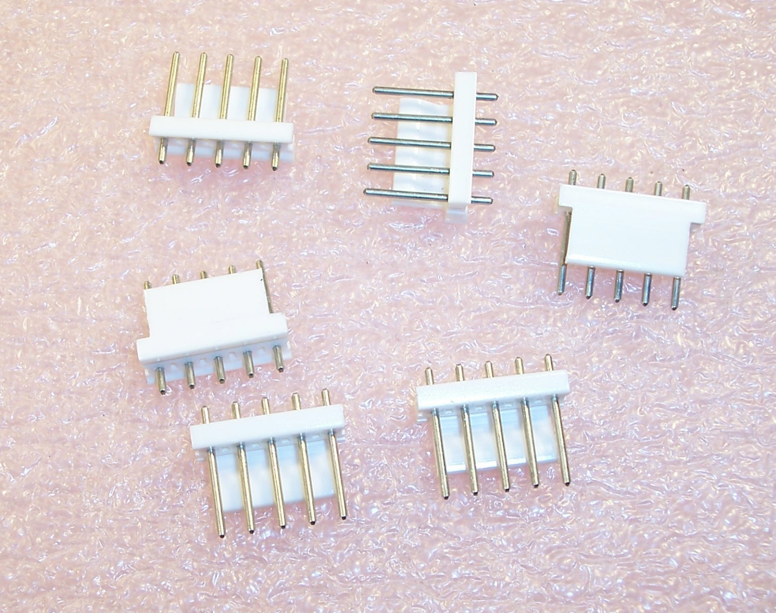 QTY (50) 5 POSITION VERTICAL FRICTION LOCK HEADERS 3.96mm 640388-5 AMP ...