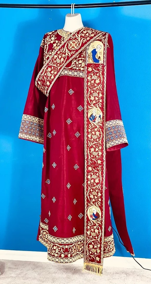 Orthodox deacon protodeacon vestments set fully embroidered | eBay