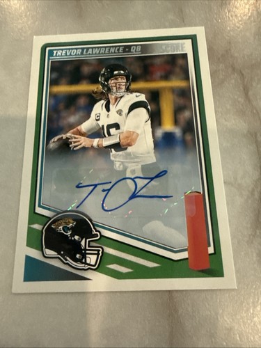 Trevor Lawrence Autograph Score Card And 4 Cards | eBay