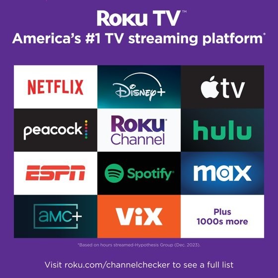 40-Inch Roku Smart TV with 1080p Full HD, DTS Audio & Gaming Features ...