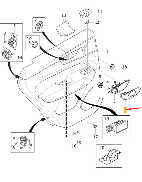 Genuine Volvo Exterior Door Handle Cover 31662618 for sale online | eBay