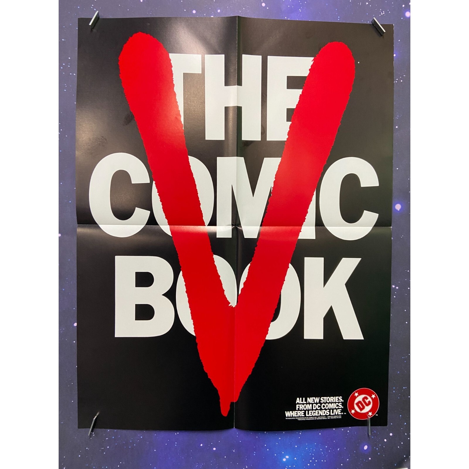 1984 DC COMICS V THE COMIC BOOK PROMO POSTER - 17 x 22 "The Visitors ...